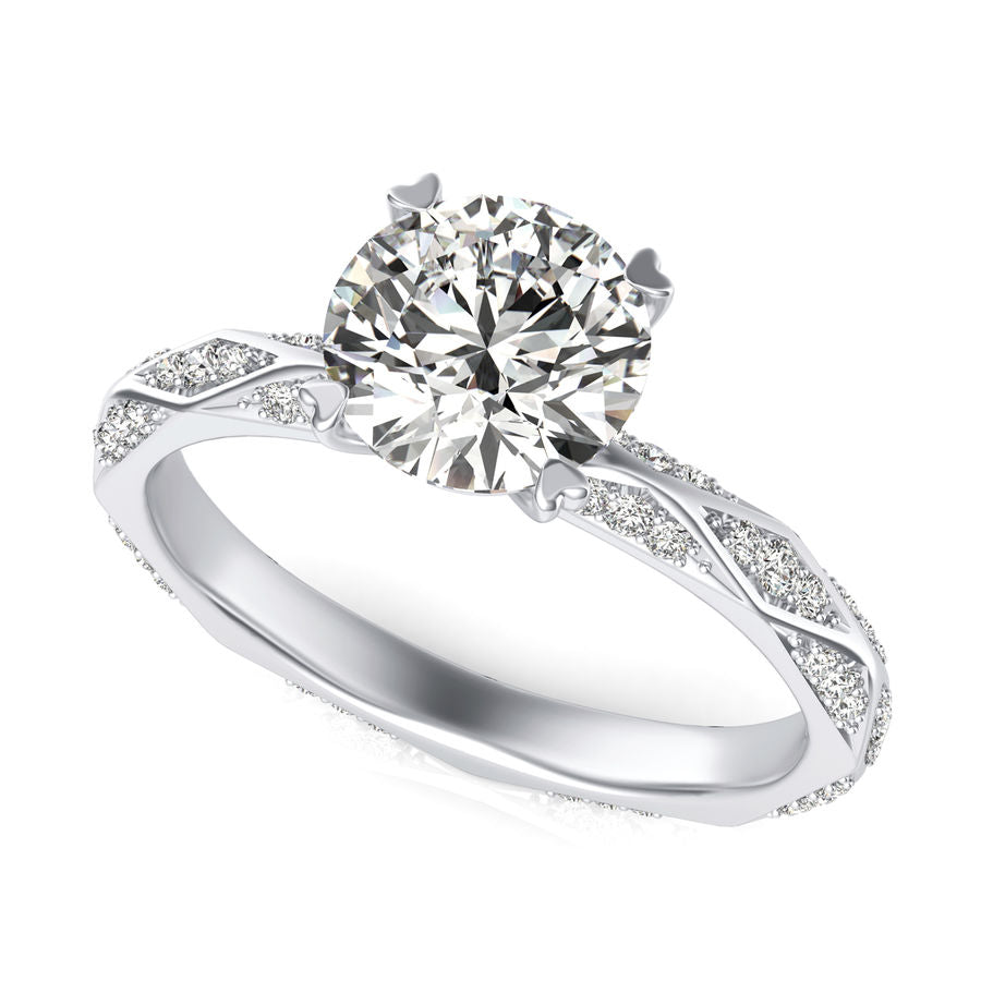Eternity Engagement Ring – Diamond Forever