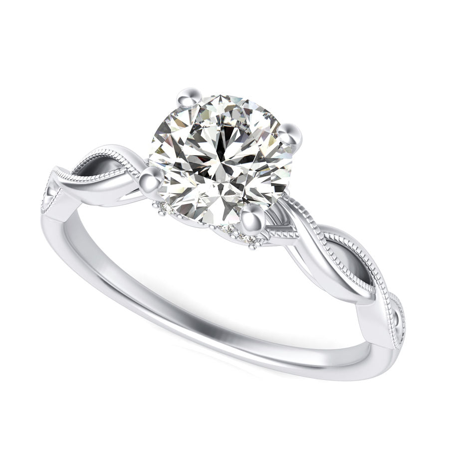 Twist Engagement Ring – Diamond Forever